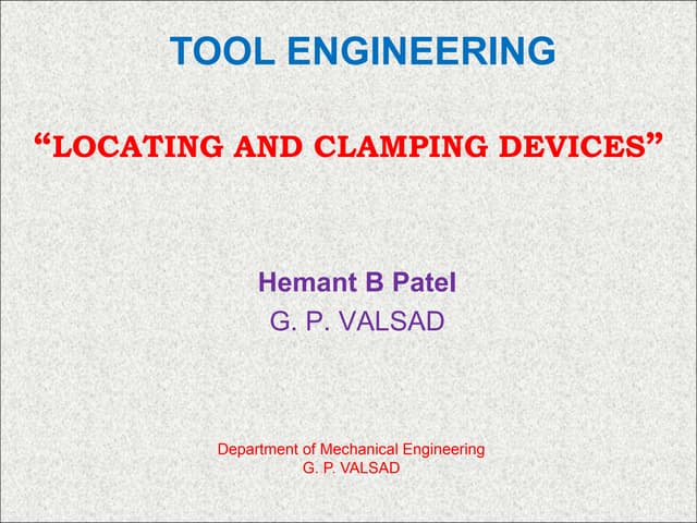 clamping mechanisms | PDF