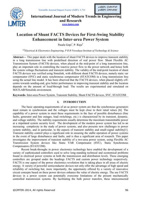 Flexible Alternating Current Transmission Systems | PDF