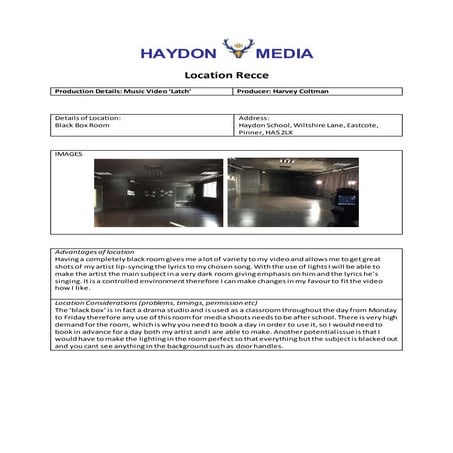 Location recce | PDF