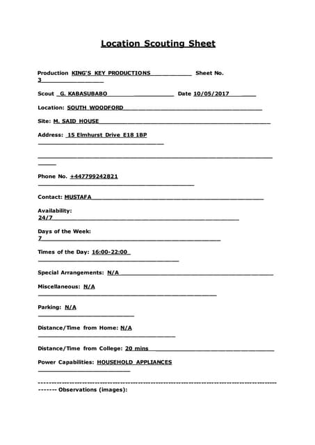 Location scout-formfor | PDF