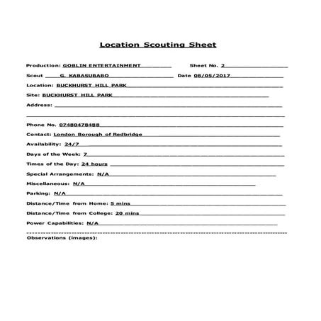 Location scout-formfor | PDF