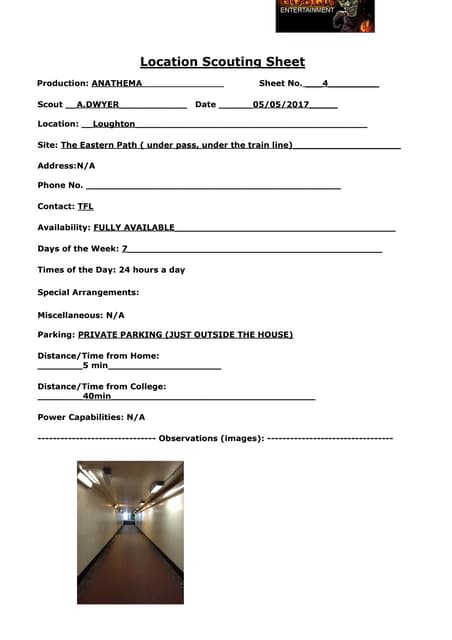 Location scout-form sammyschalet | PDF