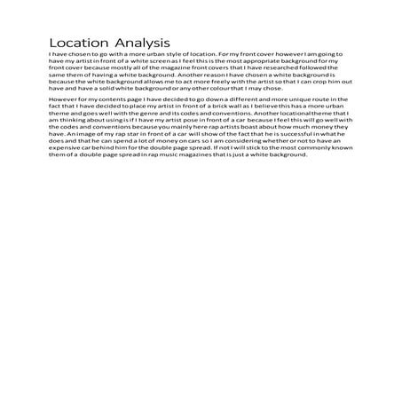 Location Analysis | DOCX