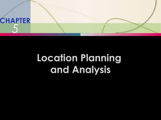 location planning and analysis | PPT