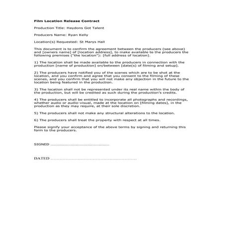 Location contract | PDF