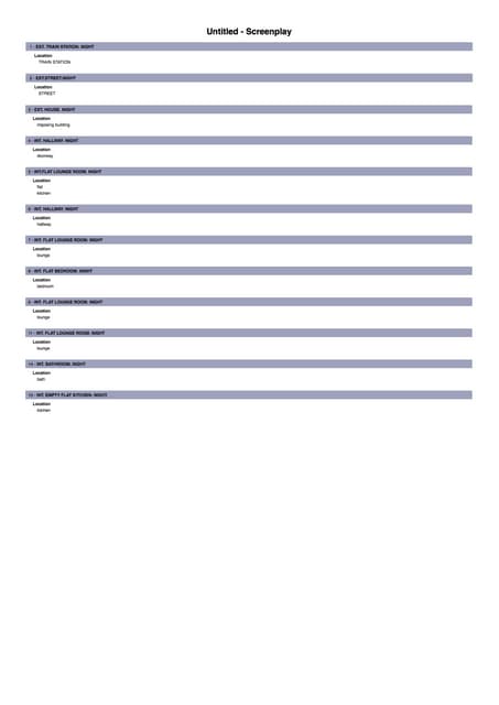 script breakdown example | PDF