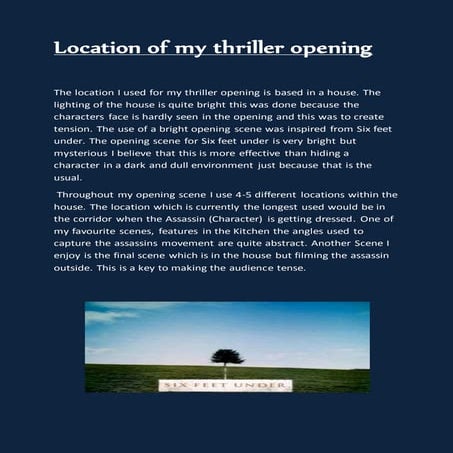 Location of my thriller opening | PDF