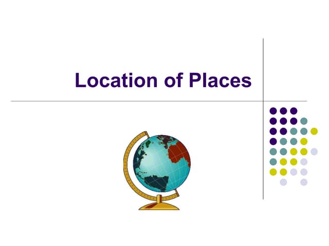 Locating Places Using Coordinates.ppt