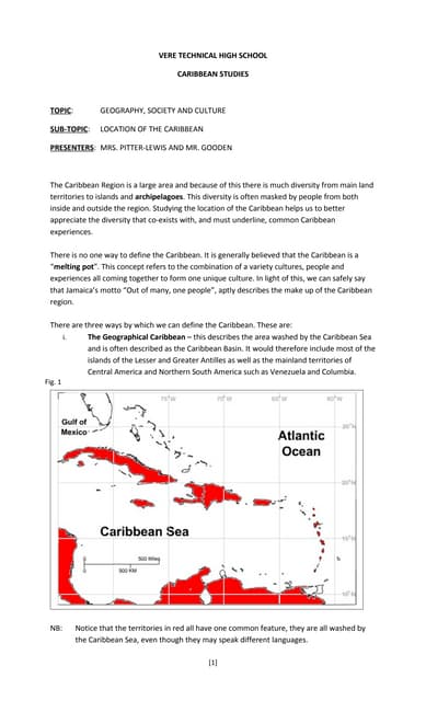 Caribbean Studies Caribbean society and culture | PDF