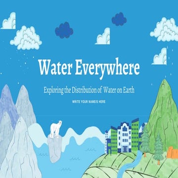 Location of Waters on Earth Activity Science Presentation in Blue Light ...