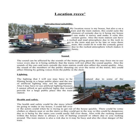 Location recce | PDF