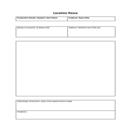 Location recce | PDF