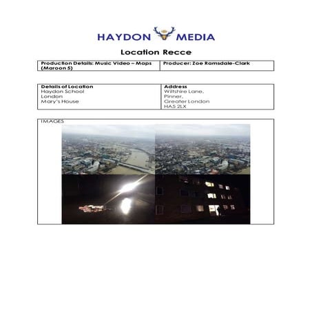 Recce location form | DOC