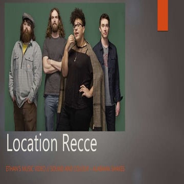 Location recce | PPTX | Video Production | Content Production