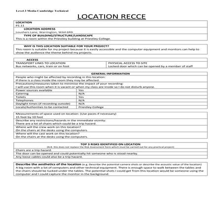 Risk assessment (astro turf) | DOC