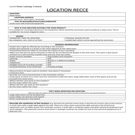 Risk assessment (astro turf) | DOC