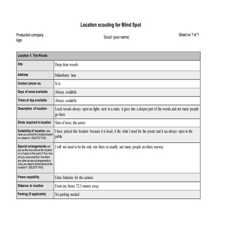 Location recce template.docx