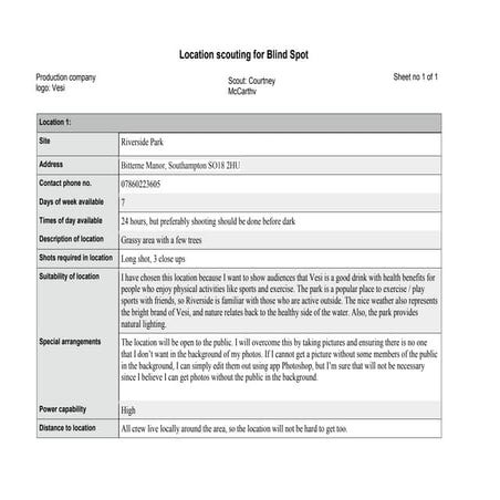 Location recce template.docx