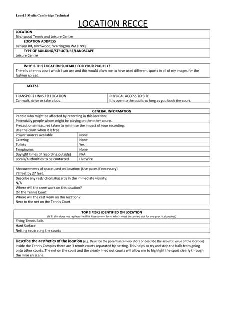 Risk assessment (astro turf) | DOC