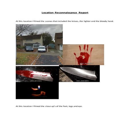 Location reconnaissance report | DOCX