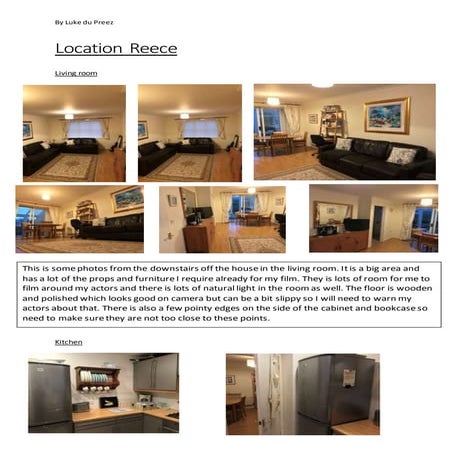 Location reece | DOCX | Video Production | Content Production