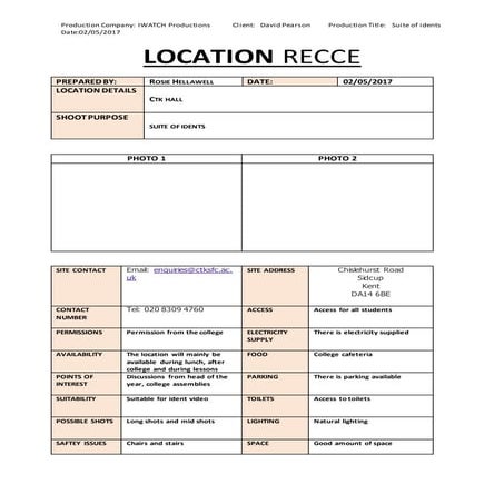 Location reece 3 | DOCX