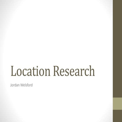 Location research | PPTX