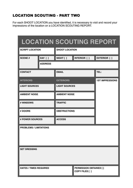 Location sheet classroom | PDF