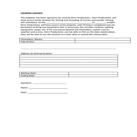 Locations contract | PDF