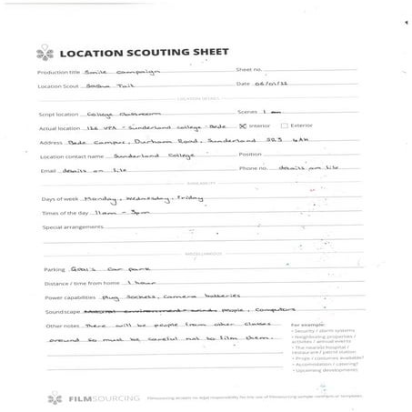 Location scouting | PDF