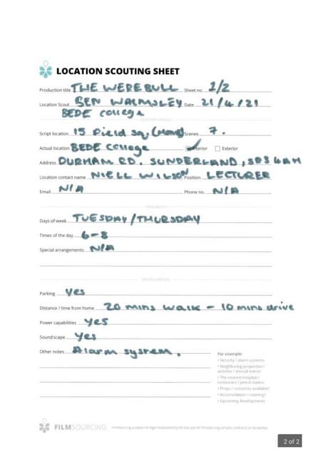 Risk assessment template