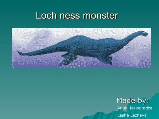Loch ness monster presentation | PPT