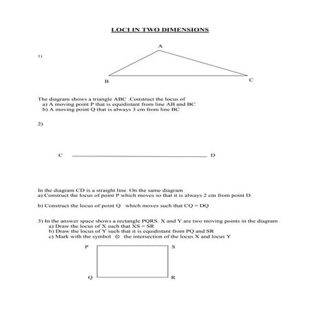 Loci in two dimensions | DOCX