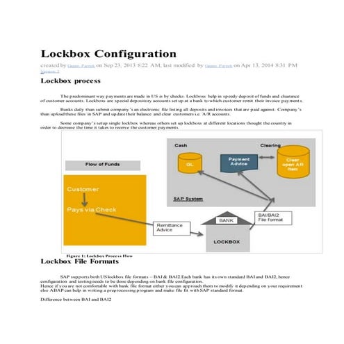 Lockbox configuration | DOCX