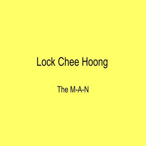 Lock Chee Hoong | PPT