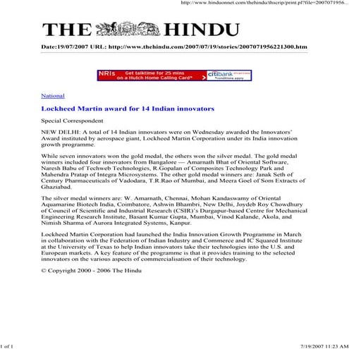 Lockheed martin | PDF