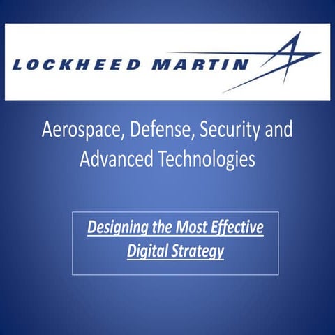 Lockheed Martin Final Presentation | PPTX