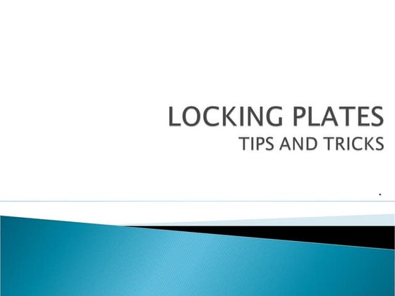 Dynamic Hip Screw Plating | PPT