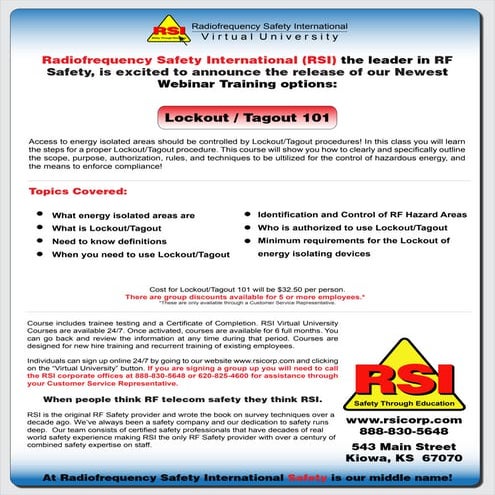 Lockout Tagout Flyer | PDF