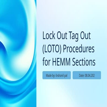 This ppt is for log out tag out to be done while doing any work | PPTX