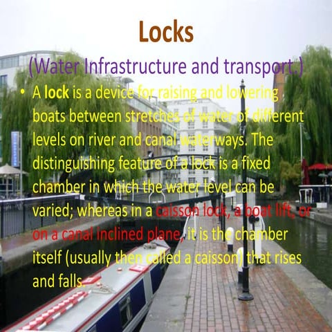 Locks | PPTX | Canoeing and Kayaking | Extreme Sports