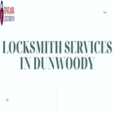 Locksmith Services in Dunwoody | PDF | Legal Services Industry | Industries