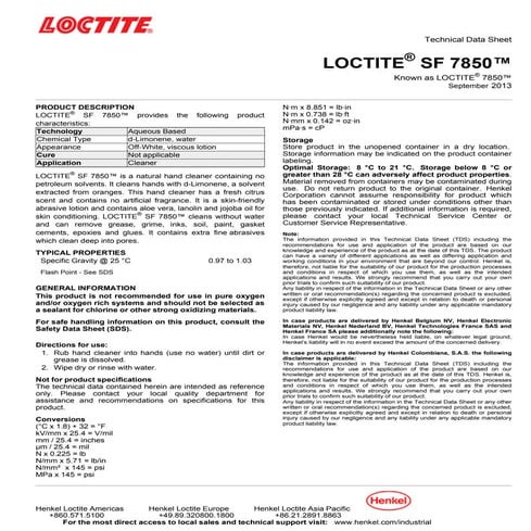 Loctite 7850 | PDF