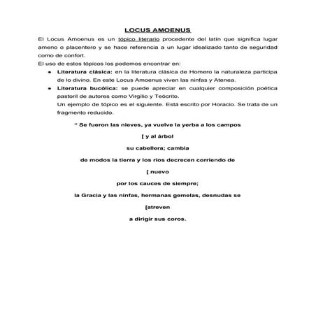Locus amoenus | PDF