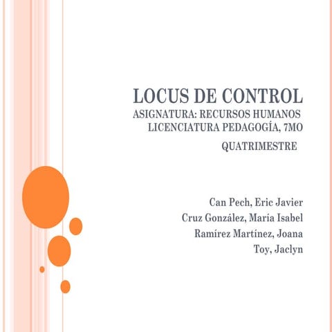 Locus de control | PPT