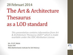 Art and Architecture Thesaurus | PPT