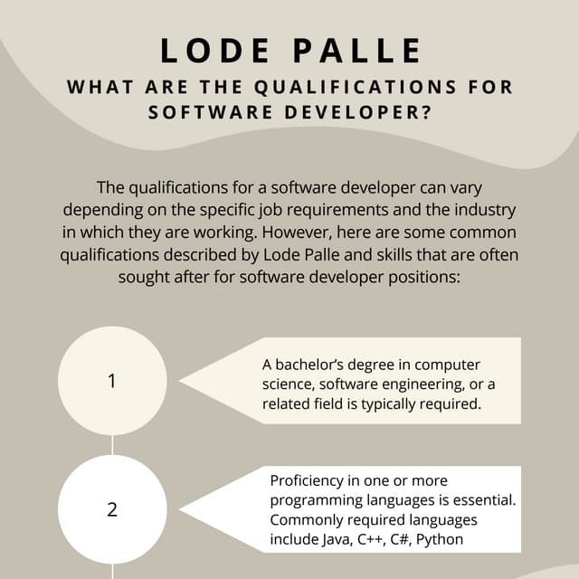 Lode Palle - What are the qualifications for Software Developer.pdf