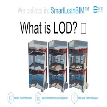 LOD Unpacked - BIM Webinar about Level of Development | PPTX