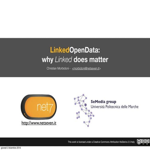 Linked Open Data: why Linked does matter | PPT