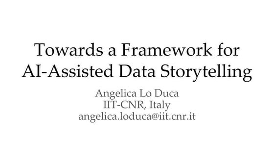 Pynarrative A Python Library For Data Storytelling Pdf